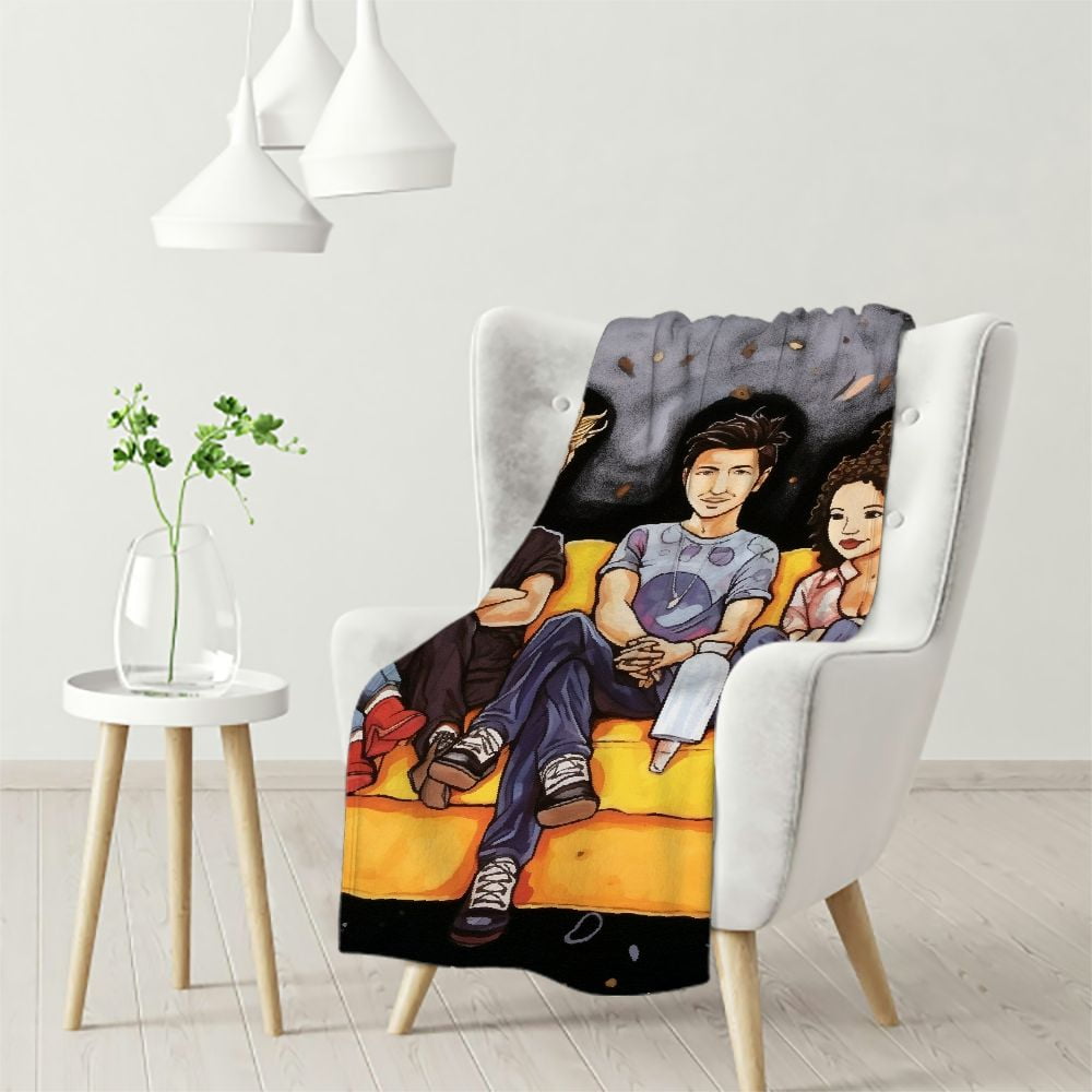 JEUXUS Friends TV Show Chibi Characters Micro Raschel Throw Blanket ...