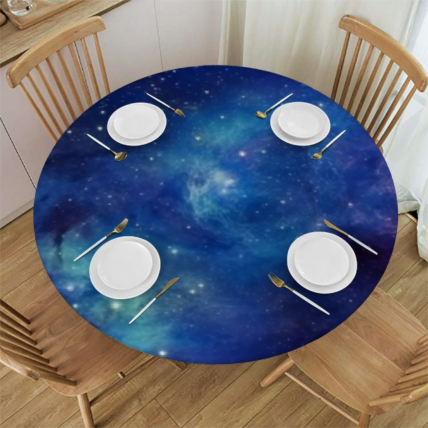 JEUXUS Galaxy Purple Table Cloth Universe Planet Stars Shine Milky Way ...