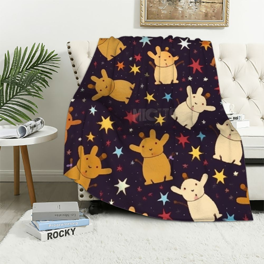 JEUXUS Game Blanket Cartoon Throw Blanket Ultra-Soft Blanket for Couch ...