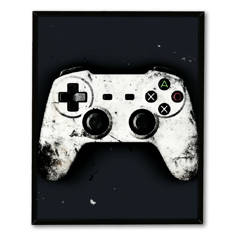 JEUXUS Gamer Themed Decor Game Room Poster Modern Black Abstract Game ...