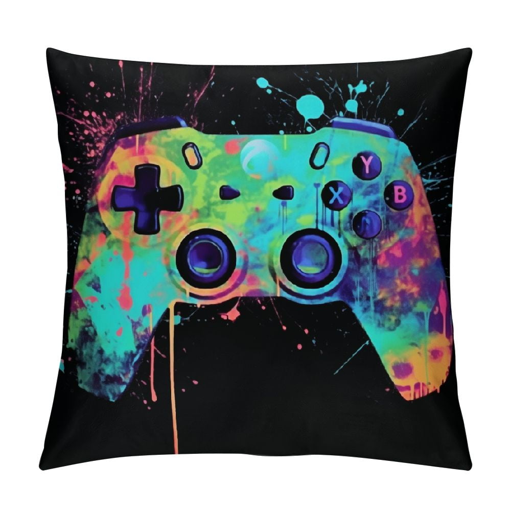 JEUXUS Gaming Pillows,Gamer Pillow Covers ,Game Room Decor,Gaming Room ...