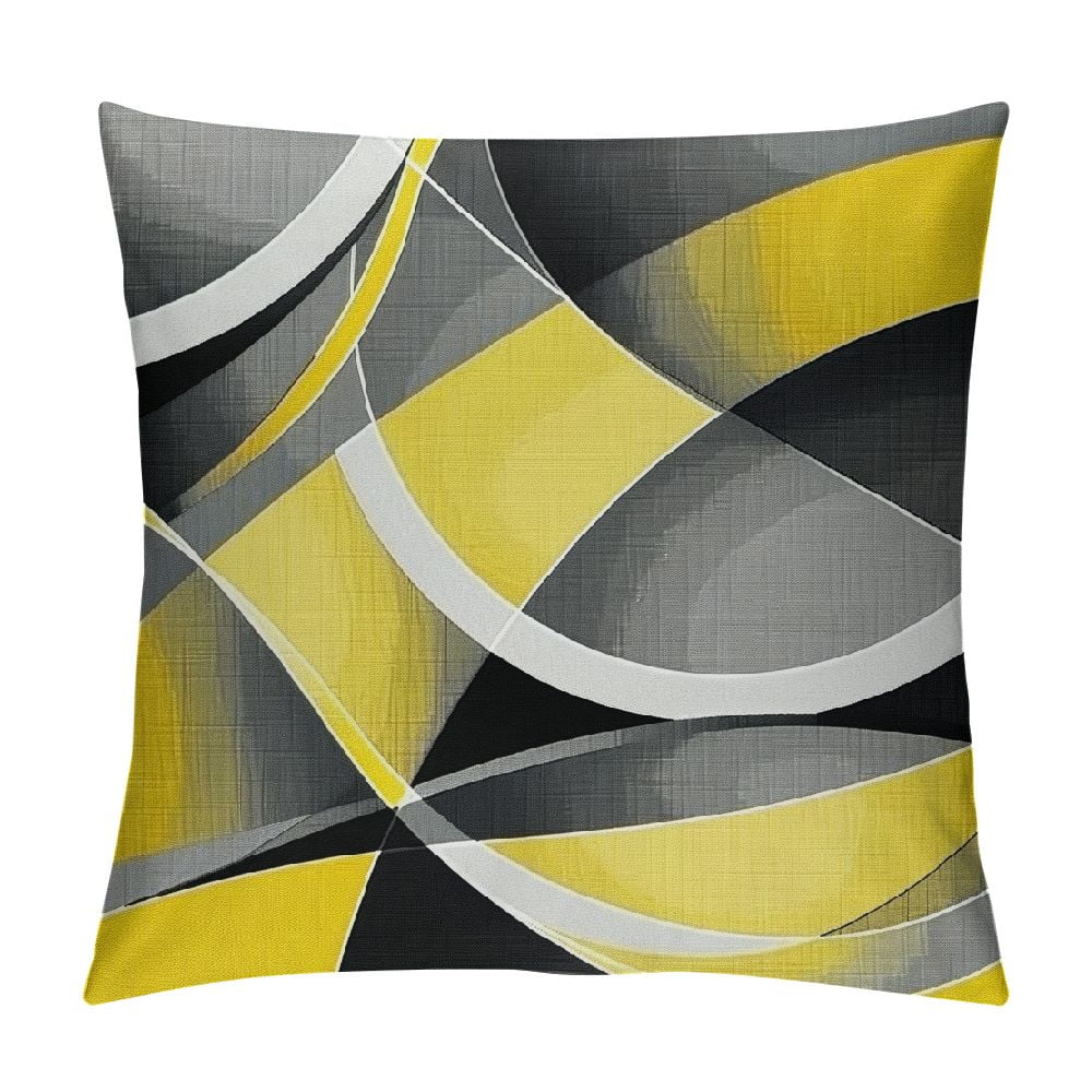 JEUXUS Geometric Circle Pillow Cover with Abstract, Anti-wrinkle & Fade ...