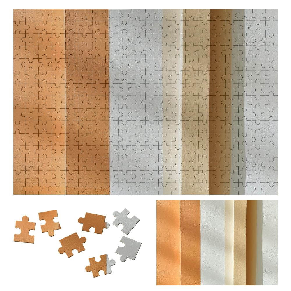 JEUXUS Geometric Shapes Wooden Jigsaw Puzzle Challenging Difficult Wood ...