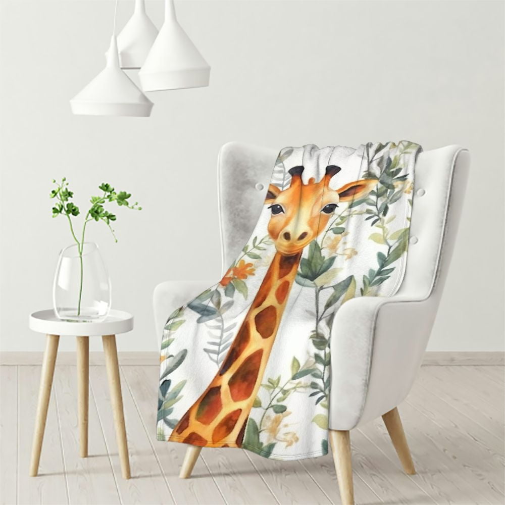 JEUXUS Giraffe Blanket Super Soft Warm Fun Bed Bedding Throw Blankets ...