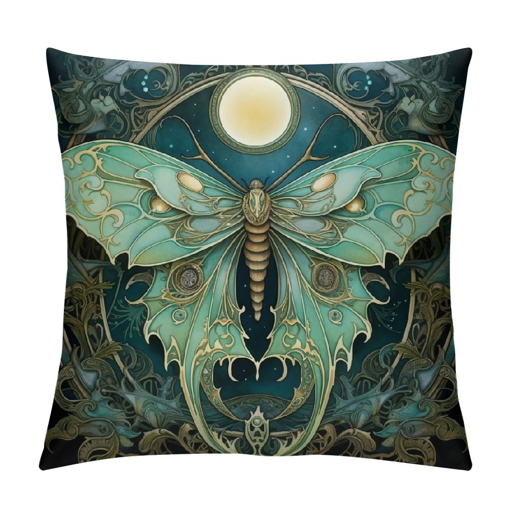 JEUXUS Goth Pillows Covers Set - Gothic Pillow Covers Skull Pillow ...