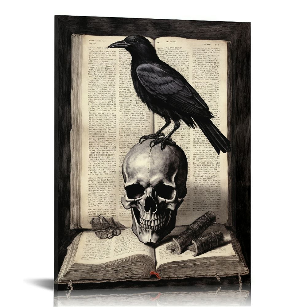 JEUXUS Gothic Edgar Allan Poe The Raven Poster - 8x10 Hipster Vintage ...