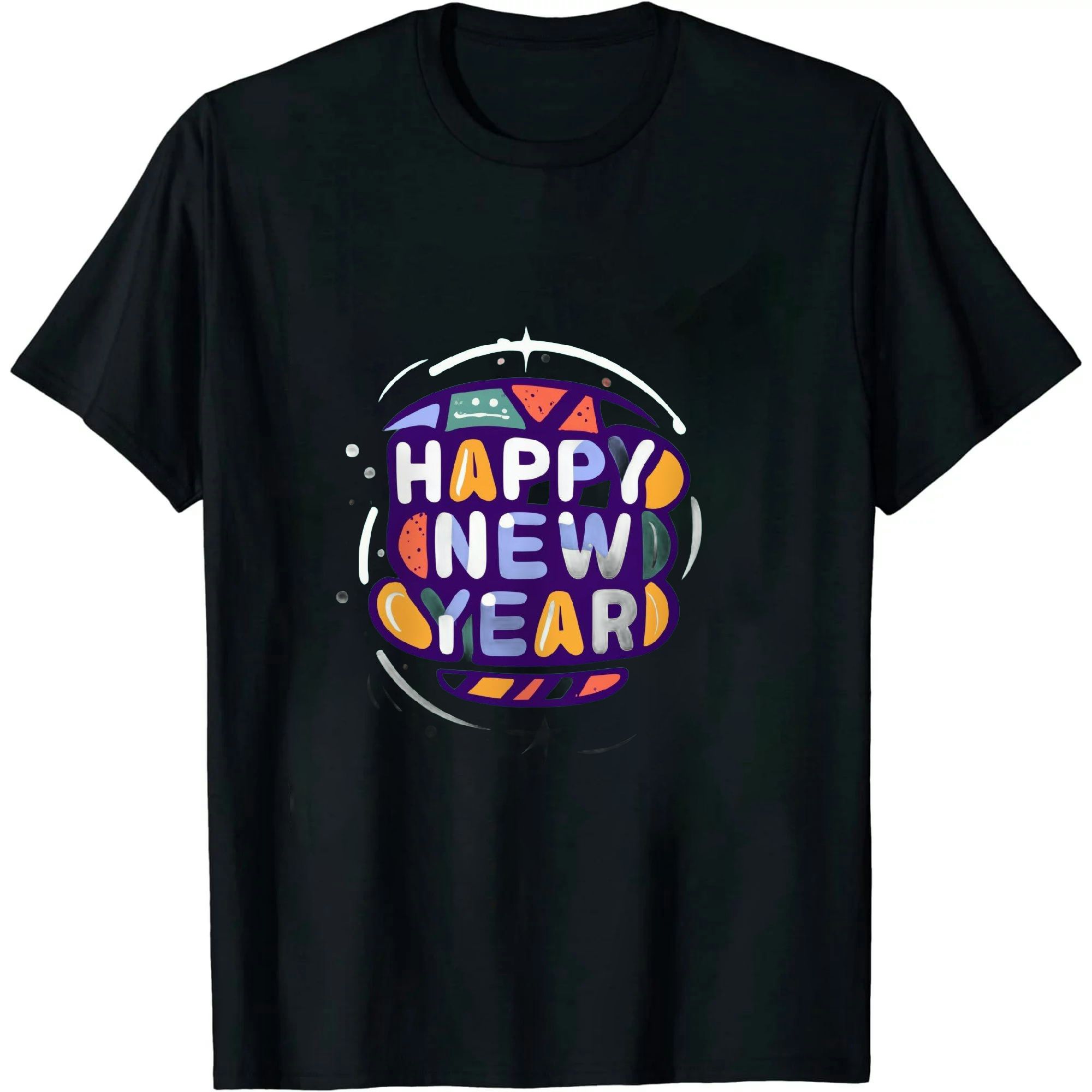 JEUXUS Happy New Year 2024 Leopard Print Goodbye 2023 Hello 2024 T ...