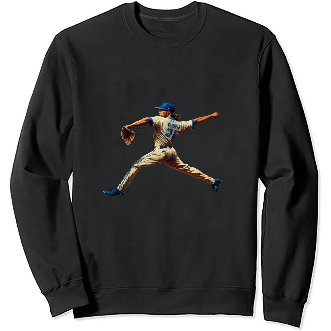 JEUXUS Hit Hard Run Fast Turn Left Funny Baseball Player & Fan T-Shirt ...