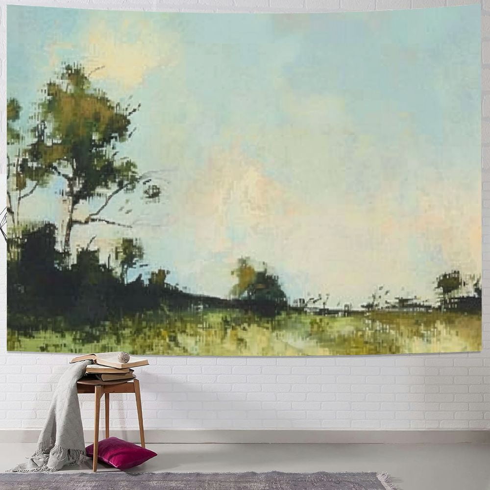JEUXUS Home Wall Tapestry Art Landscape Print Gel Coated, Home Accent ...