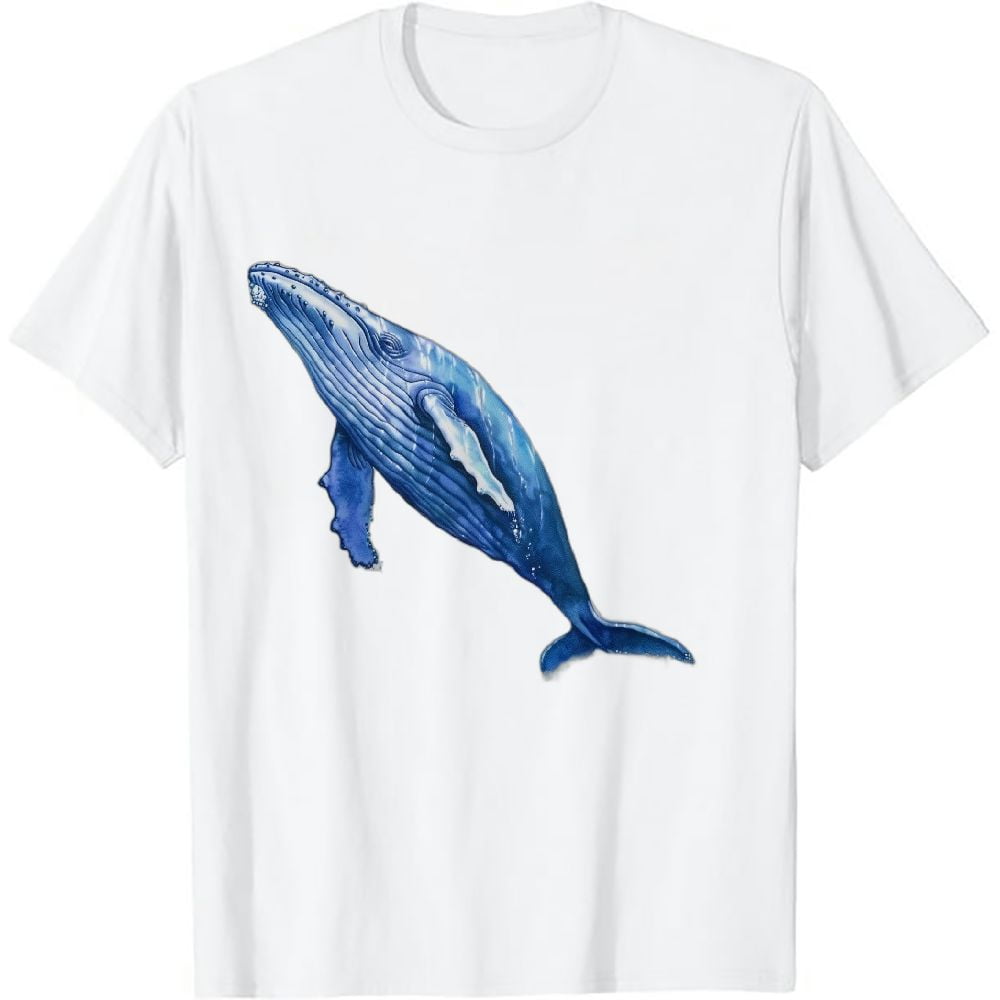 JEUXUS Humpback Whale T-Shirt T-Shirt - Walmart.com