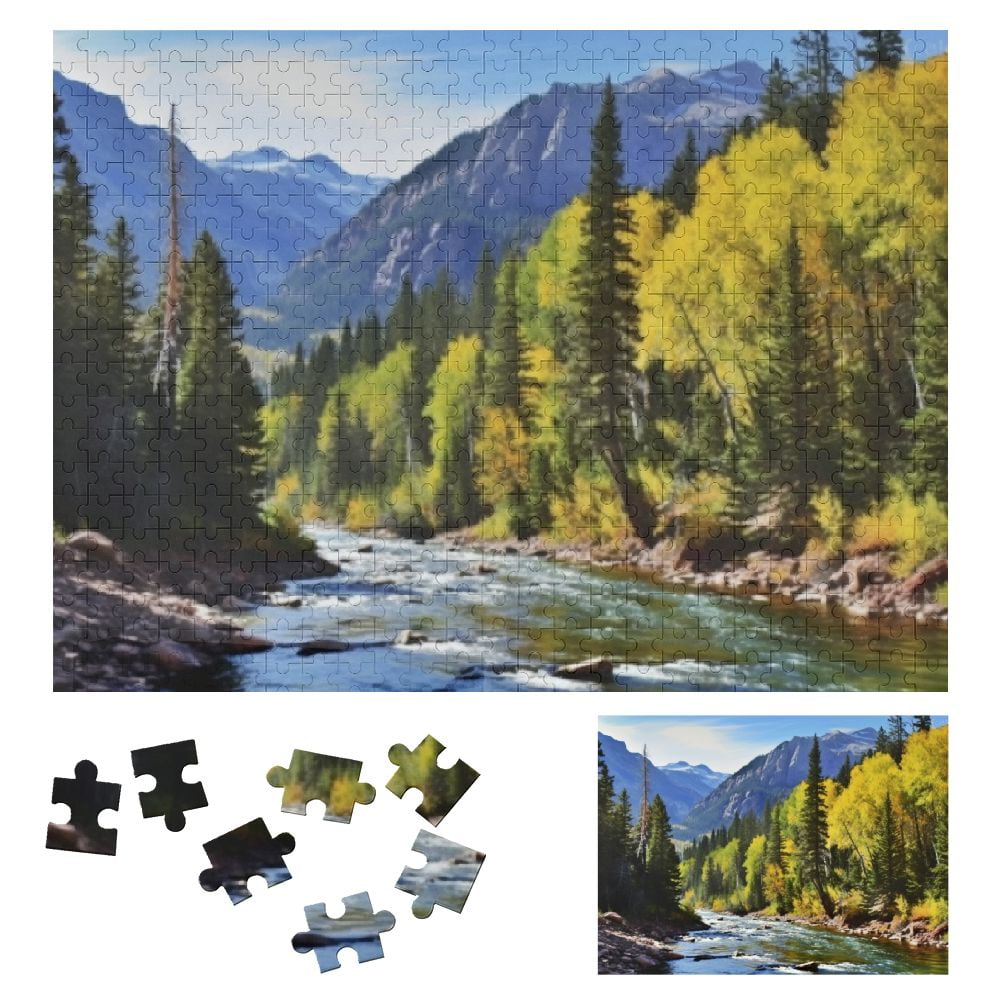 JEUXUS Impressionist Painting Wooden Jigsaw Puzzle Challenging ...