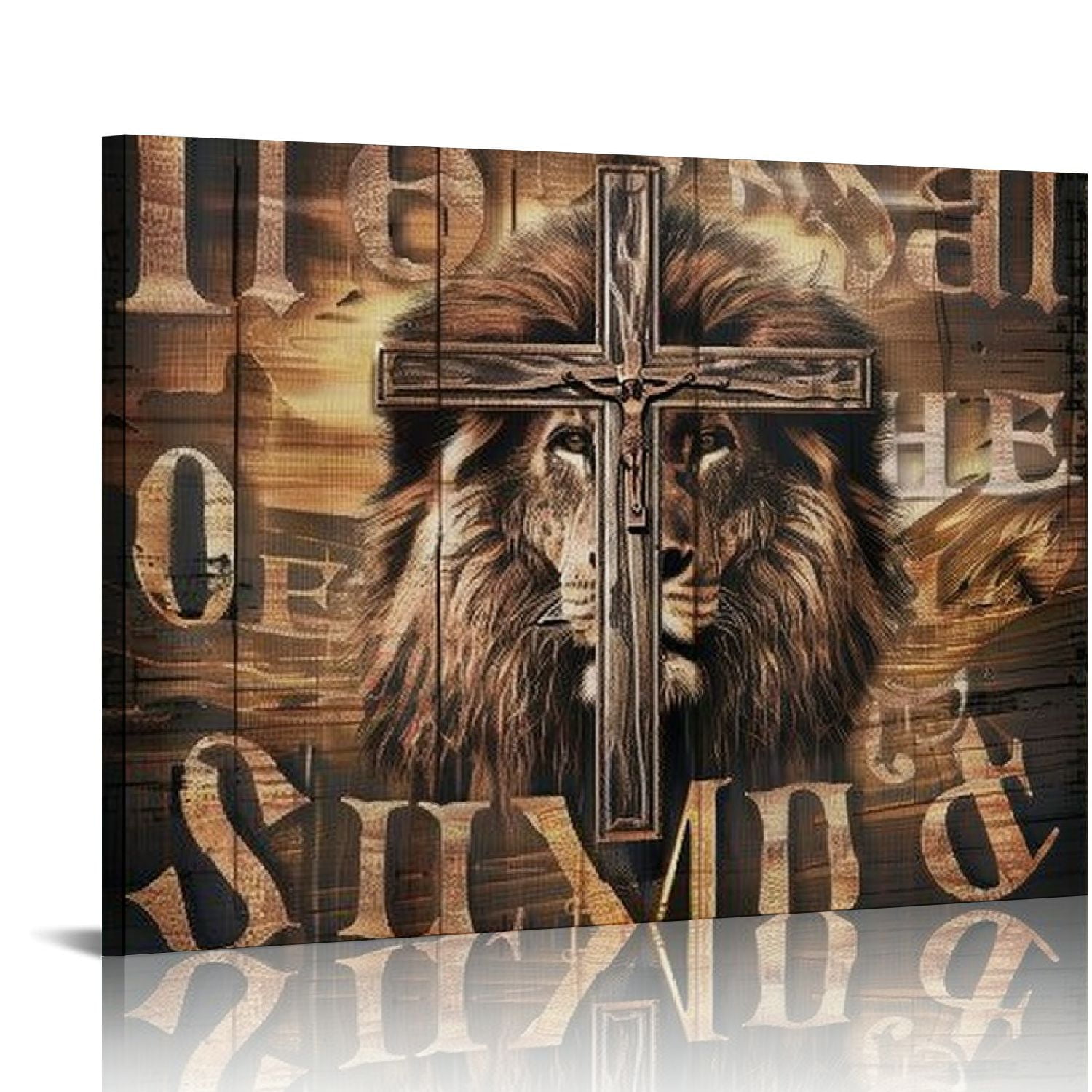JEUXUS Jesus God Wall Art And Cross Pictures Wall Decor Christ Religious Canvas Painting Print ...