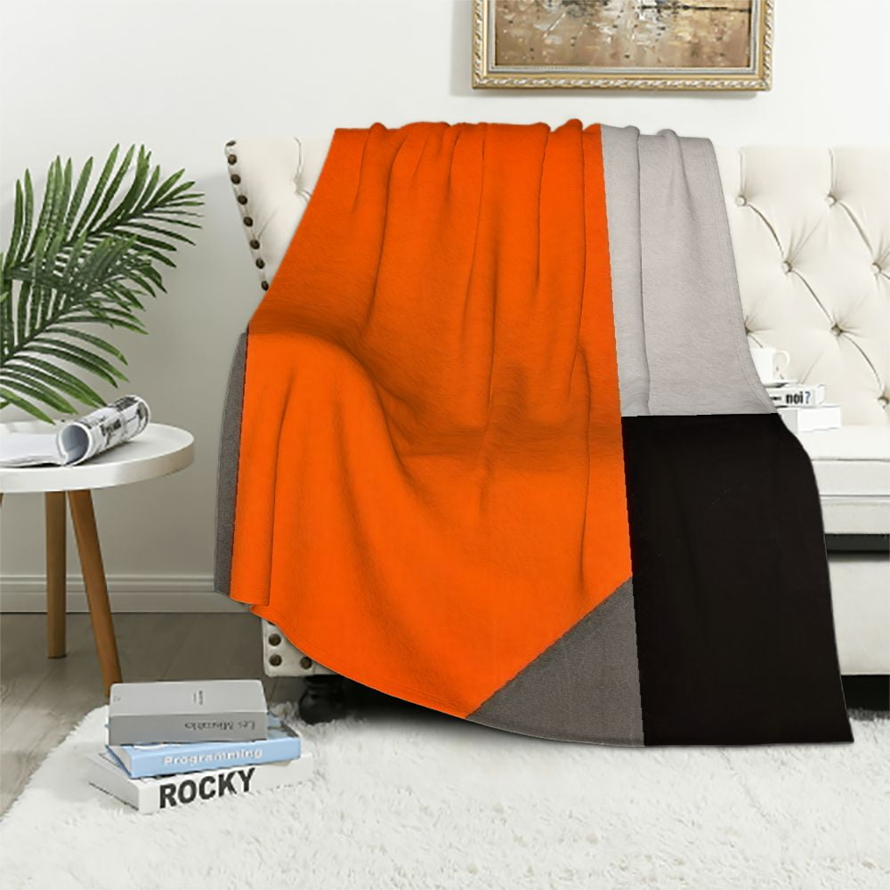 RUIYC Kids Geometric Abstract Bed Throw Blanket Modern Stripe Geometry ...