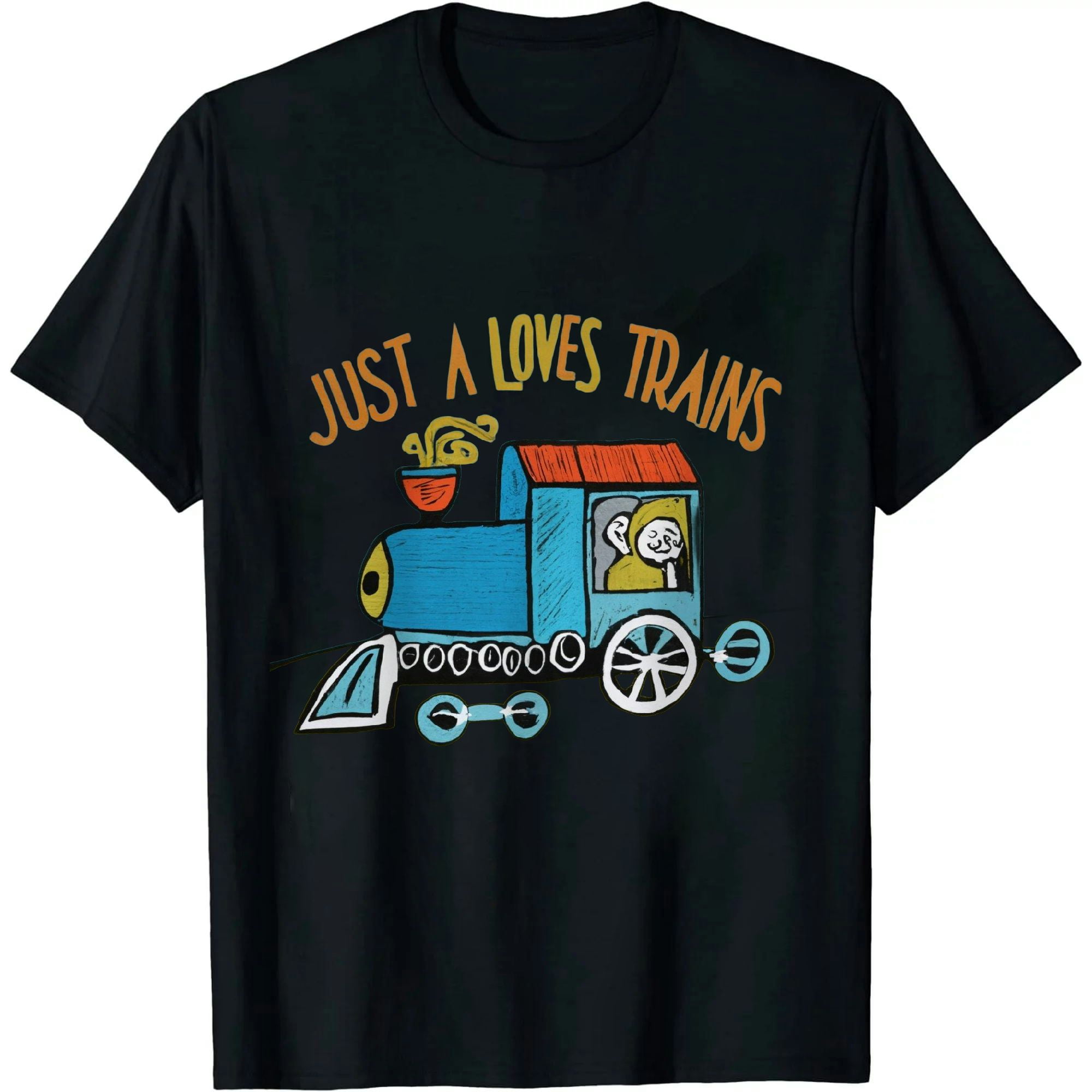 JEUXUS Kids Just A Boy Who Loves Trains-Shirt Train Lover Toddler T ...