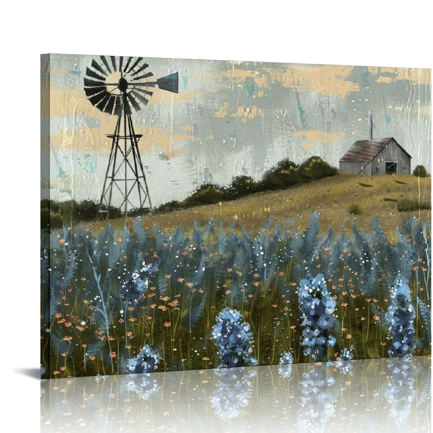 JEUXUS Large Framed Wall Art for Living Room Nature Wilderness ...