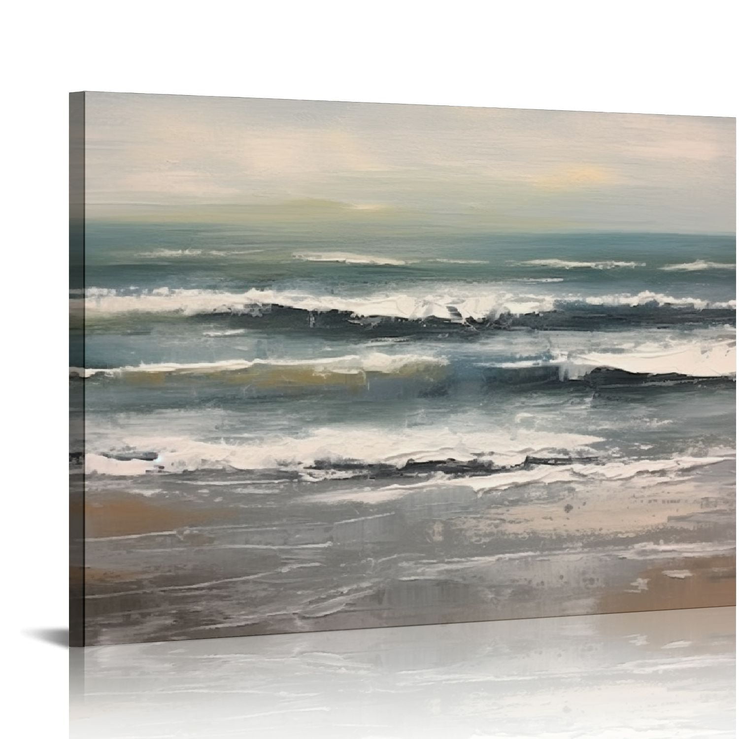 JEUXUS Large Living Room Wall Arts Hand Painted Modern Abstract ...