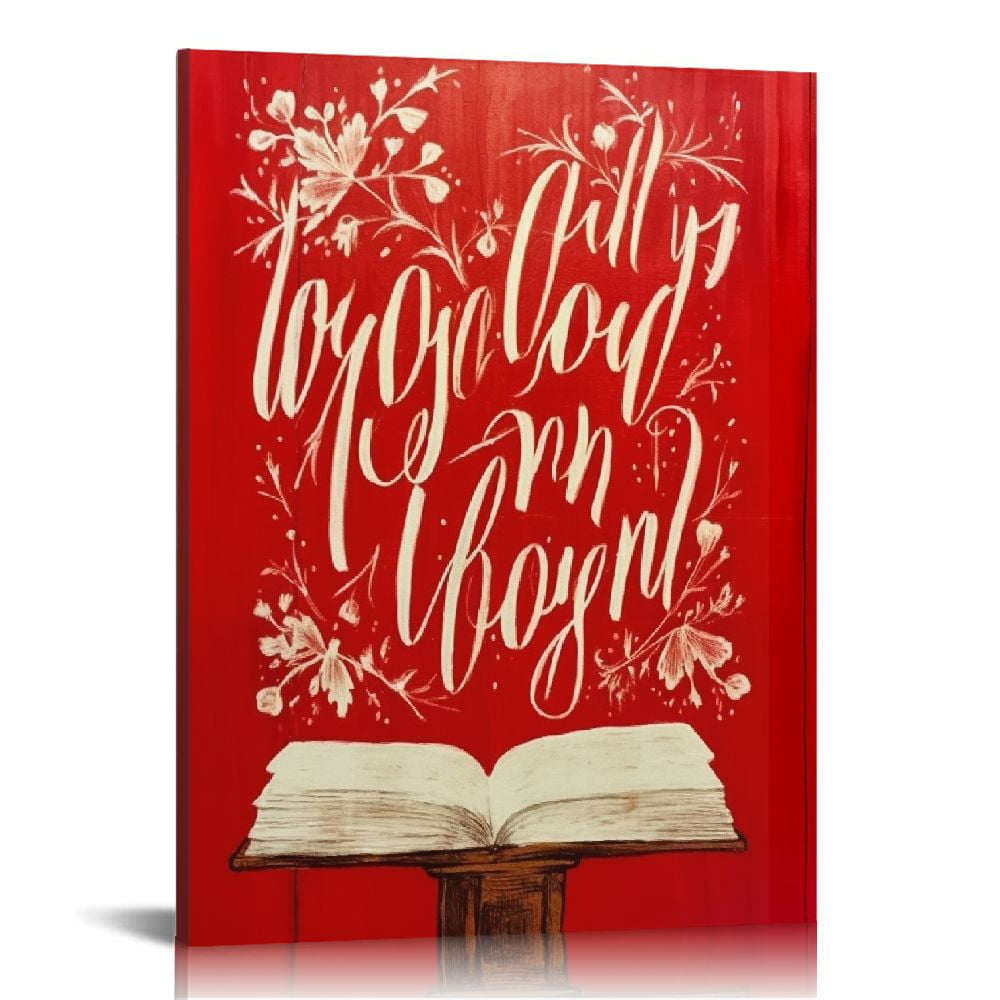 RUIYC Glory To God In The Highest Xmas Christmas Wall Art,Christian ...