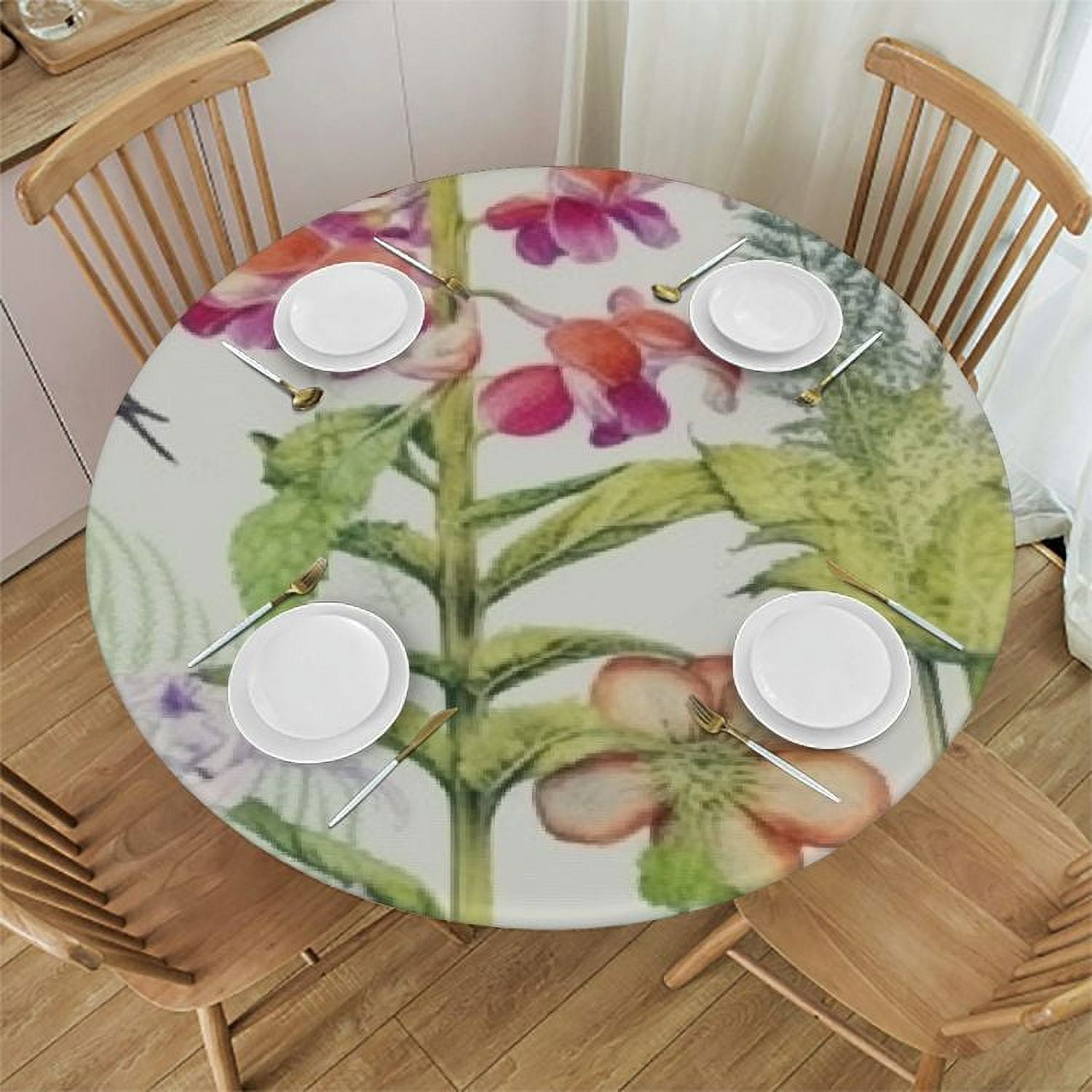 JEUXUS Meadow Wildflower Table Cover Summer Meadow Flowers Botanical ...