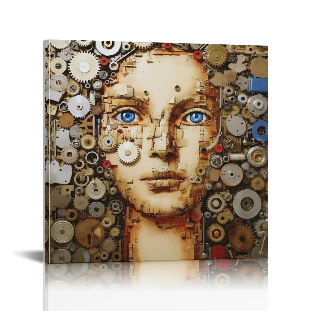 JEUXUS Modern Canvas Painting Poster Print Square Mechanical ...