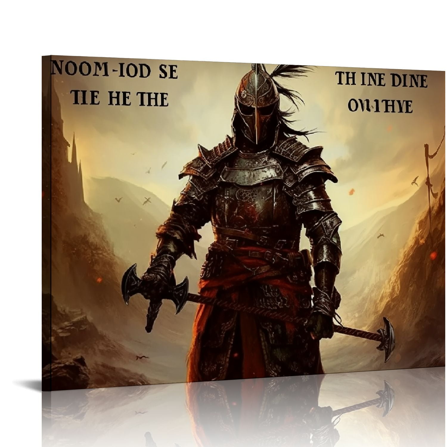 JEUXUS Motivational Canvas Wall Art Japanese Samurai Wall Decor I ...