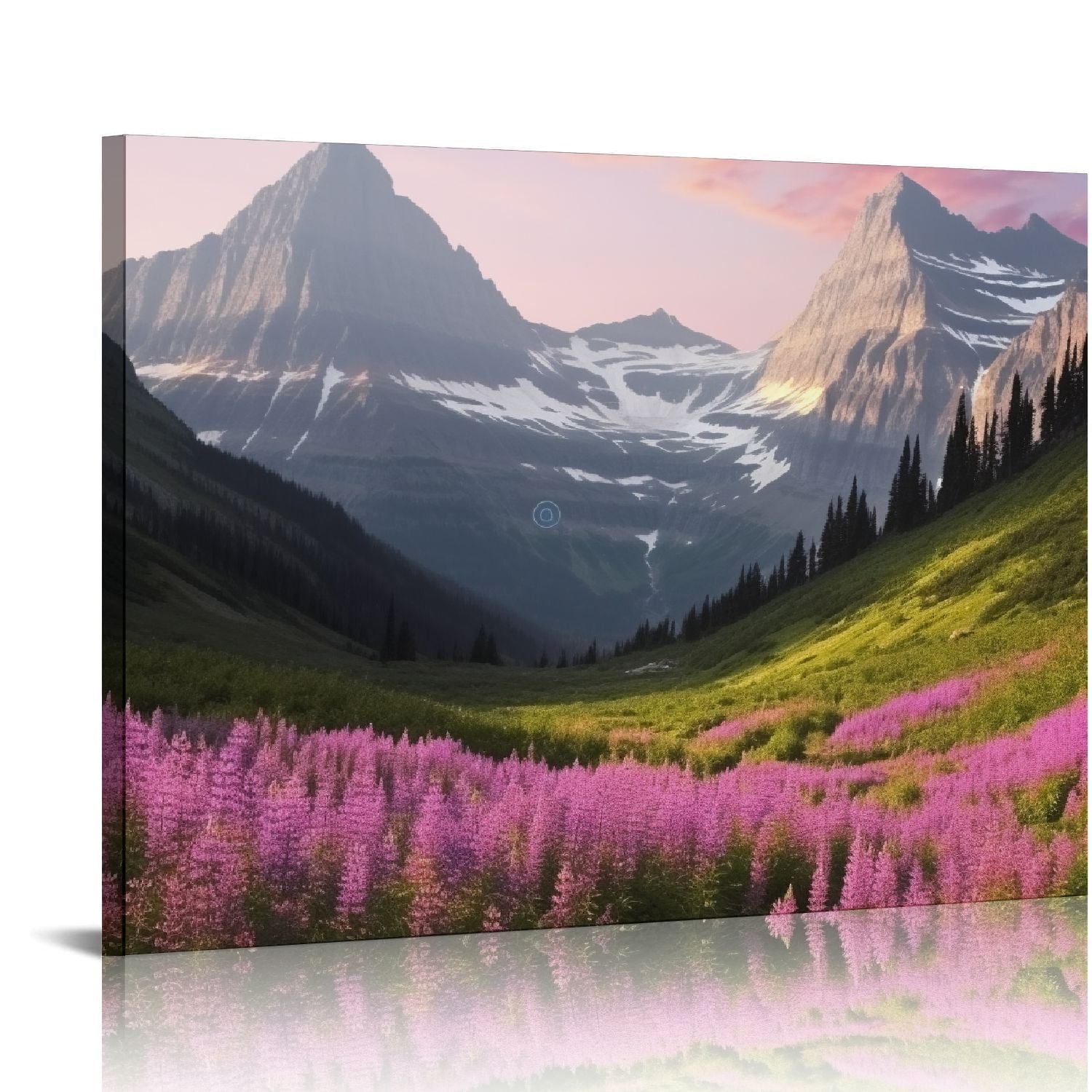 JEUXUS Mountain Canvas Wall Art, Rocky Mountain National Park, Home ...