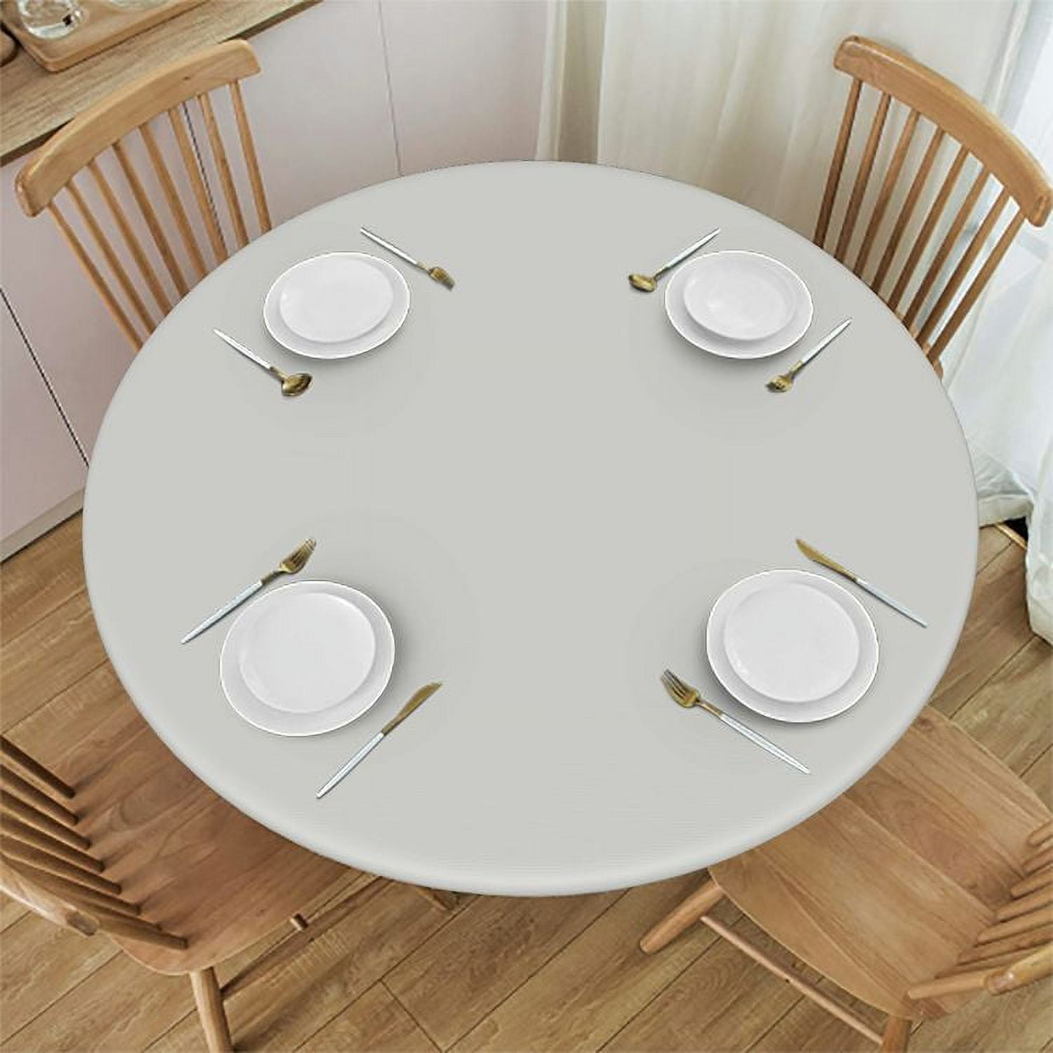 JEUXUS Multi Round Fitted Table Cloth Cover Elastic Edged Springtime ...