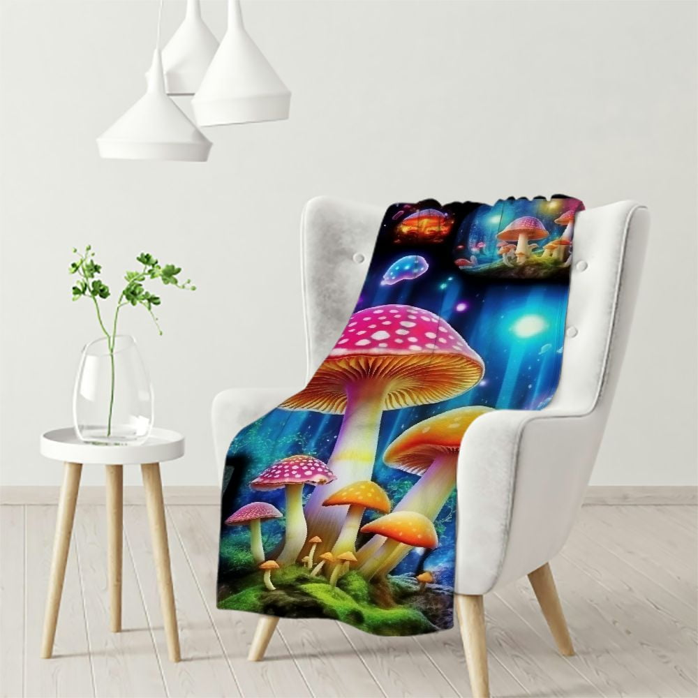 JEUXUS Mushroom Blanket Throw,Mushroom Gifts for Women,Mushroom Gifts ...