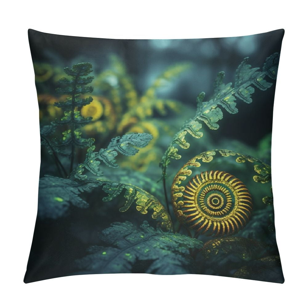 Jeuxus Mushroom Pillow Cover Lovely Cartoon Jungle Wild Plants Pillow