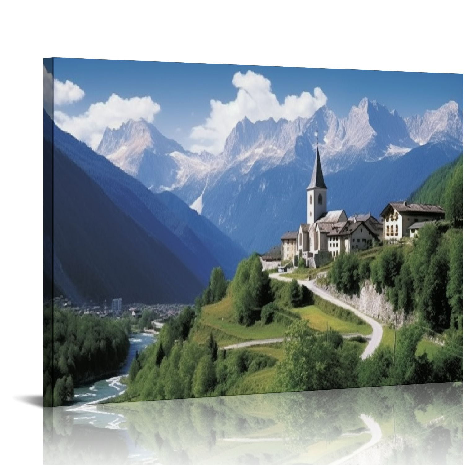 JEUXUS Natural Scenery Canvas Prints Poster Wall Art For Home Living ...