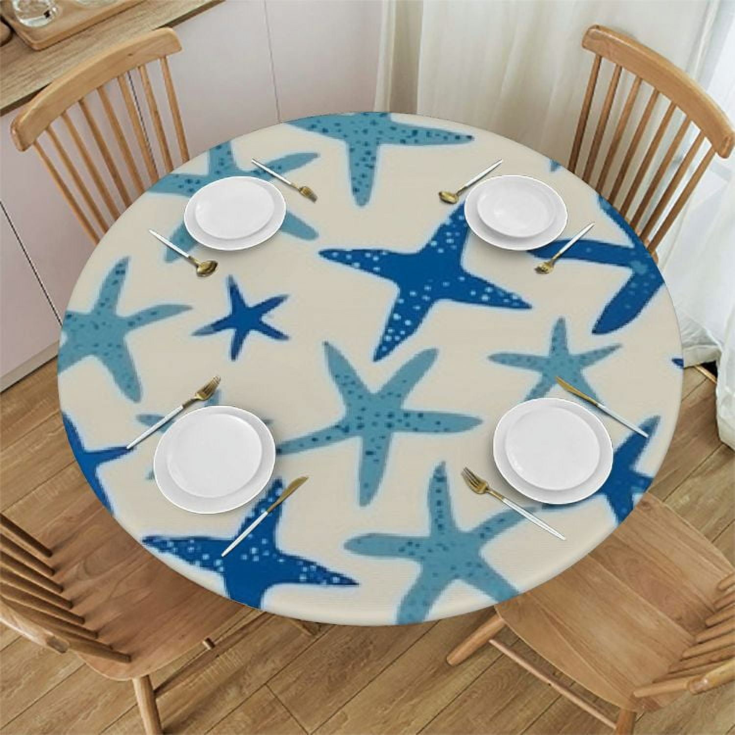 JEUXUS Nautical Starfish Beach Coastal Sea Beachy Funny Colorful Navy ...