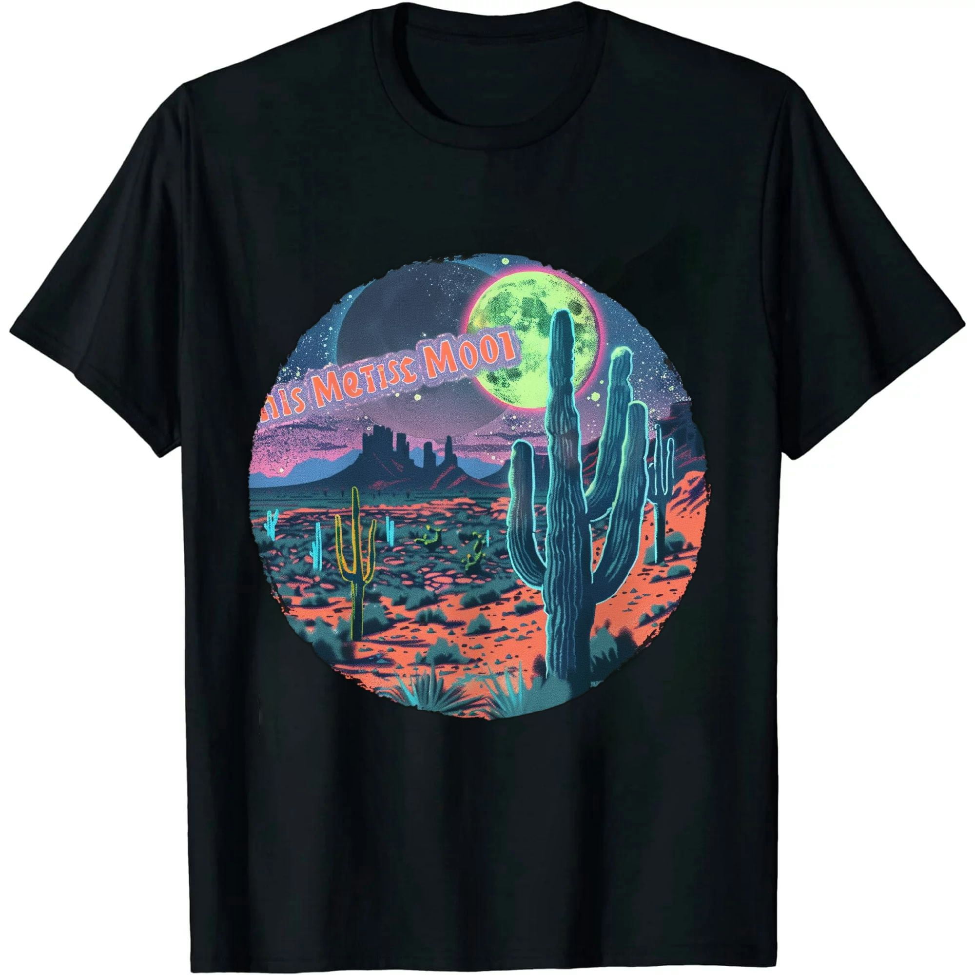 JEUXUS Neon Moon Shirts for Women Western Cowgirl Cactus 90s Country ...