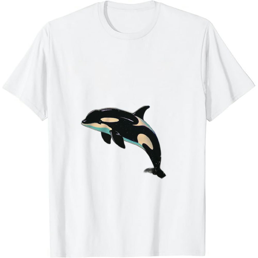 JEUXUS Orca Boy Wild Whale Family Sea Animal Wildlife T-Shirt - Walmart.com