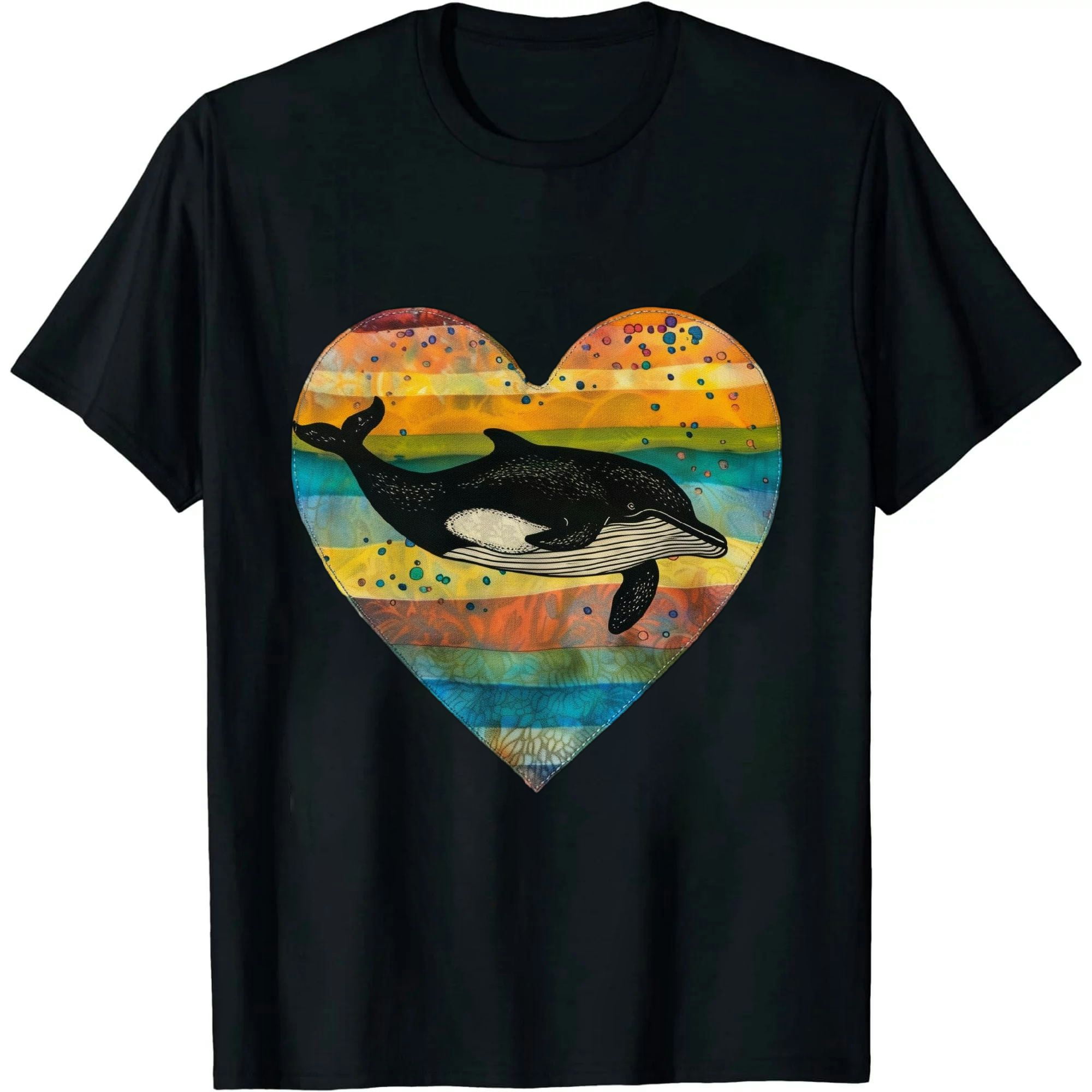 JEUXUS Orca Whale Heart - Whale Lover Marine Biologist Whales T-Shirt ...
