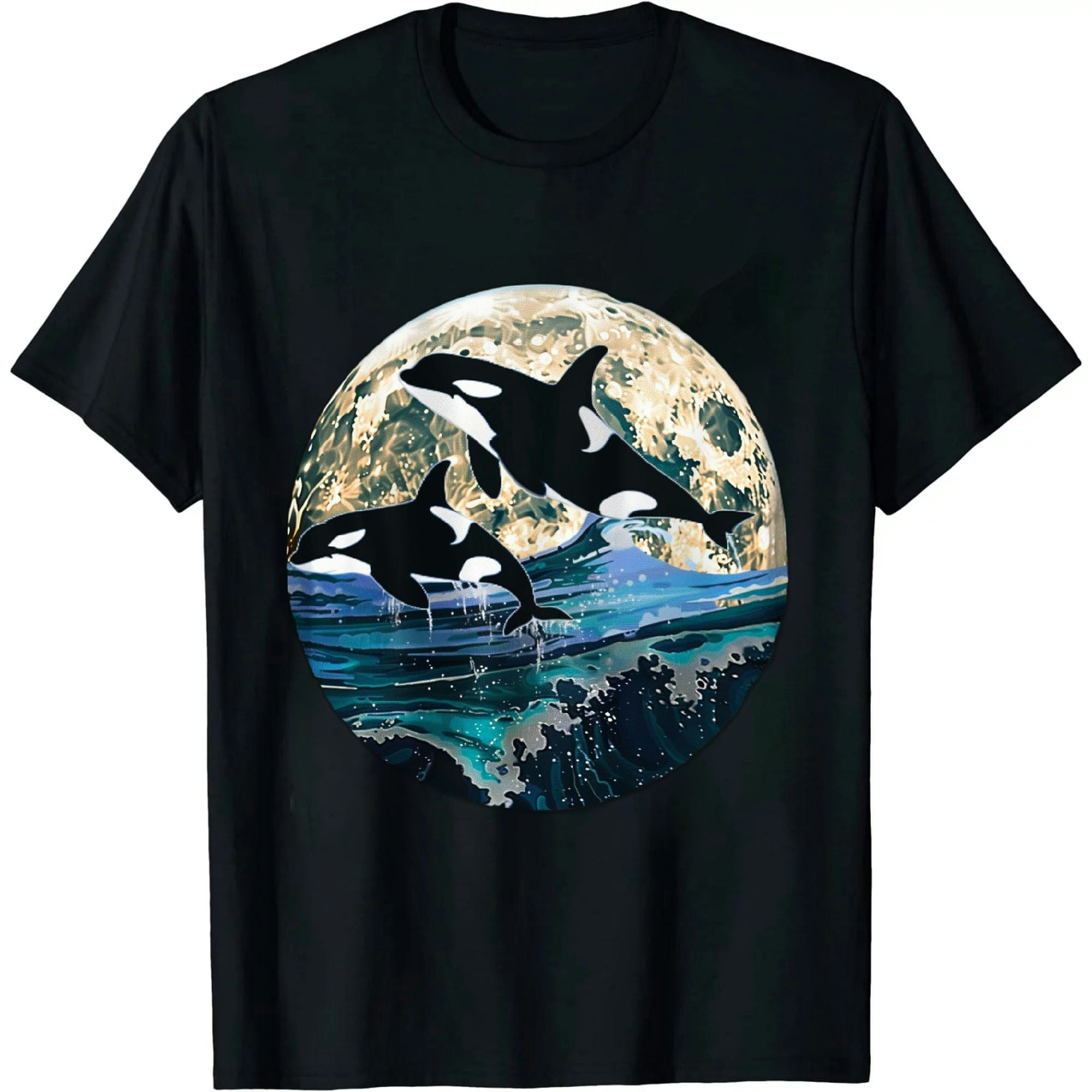 JEUXUS Orca Whale Squad Family Sea Animal Wildlife T-Shirt - Walmart.com