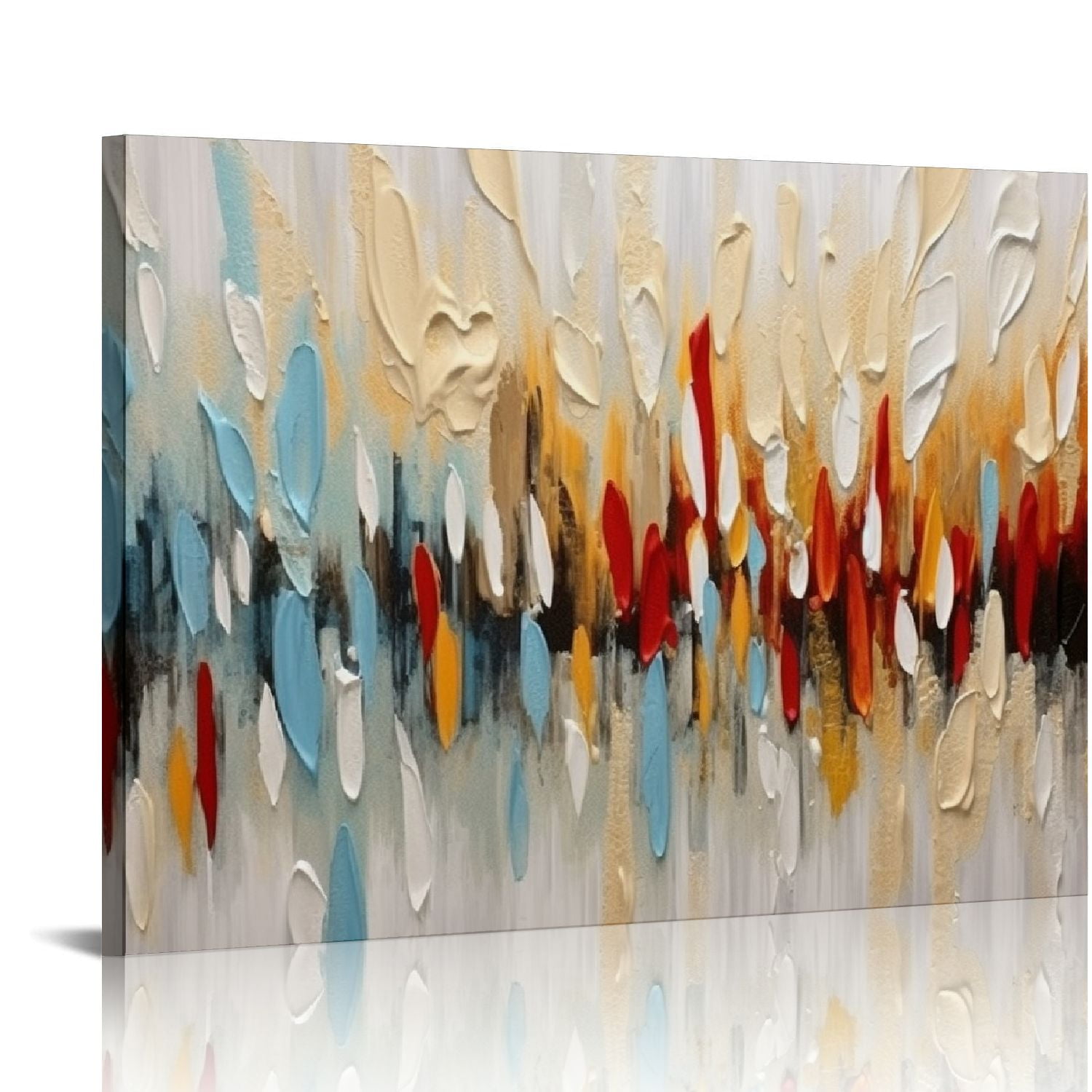 JEUXUS Paintings, 20x16inPaintings 3D Abstract Wall Art Oil Hand ...