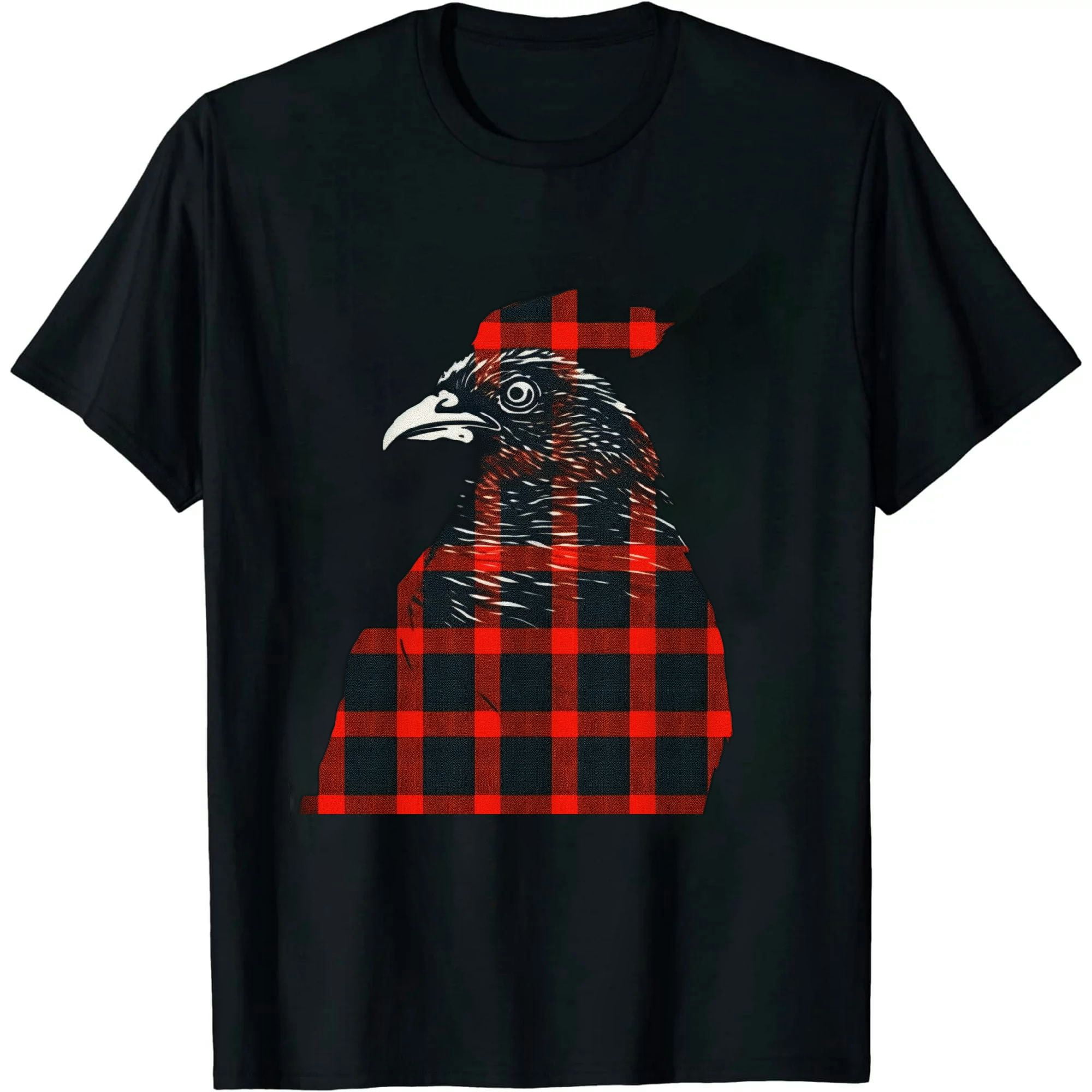 JEUXUS Partridge Red Buffalo Plaid Bird Matching Family PJ Gift T-Shirt ...
