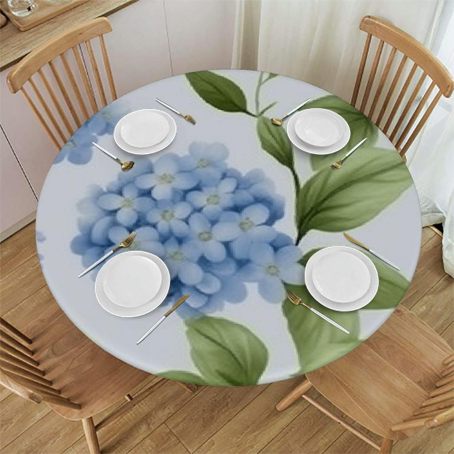 JEUXUS Pastel Round Tablecloth,Retro Classical Geometric Striped Plaid ...