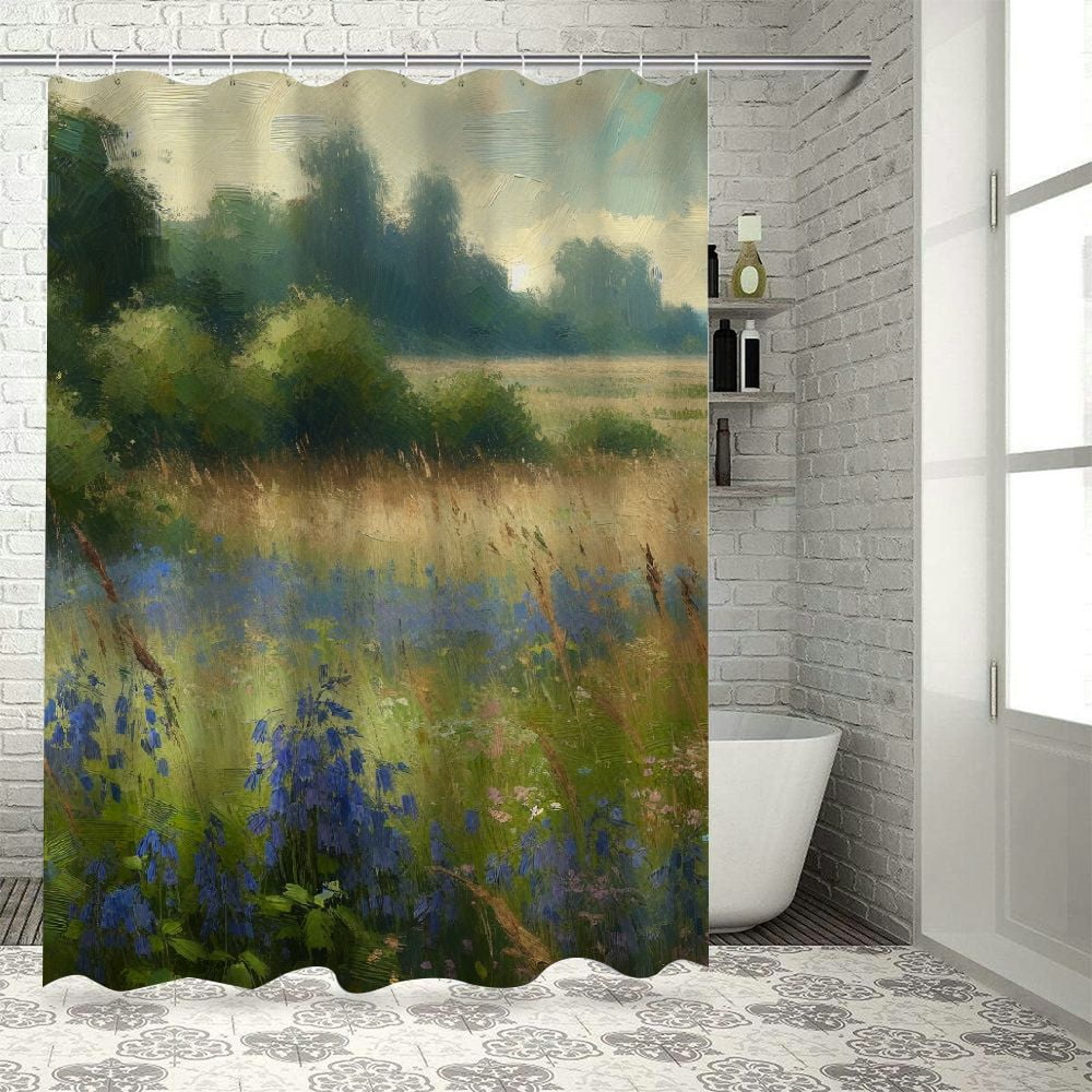 JEUXUS Pastoral Fields Wildflower Countryside Floral Landscape Modern ...