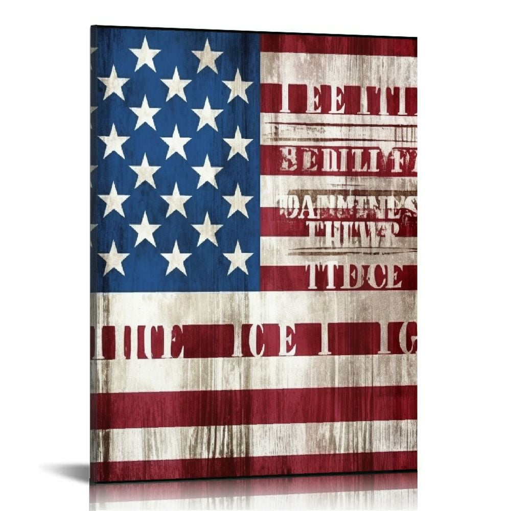JEUXUS Patriotic Decor - American Flag Wall Decor - Gift for US ...