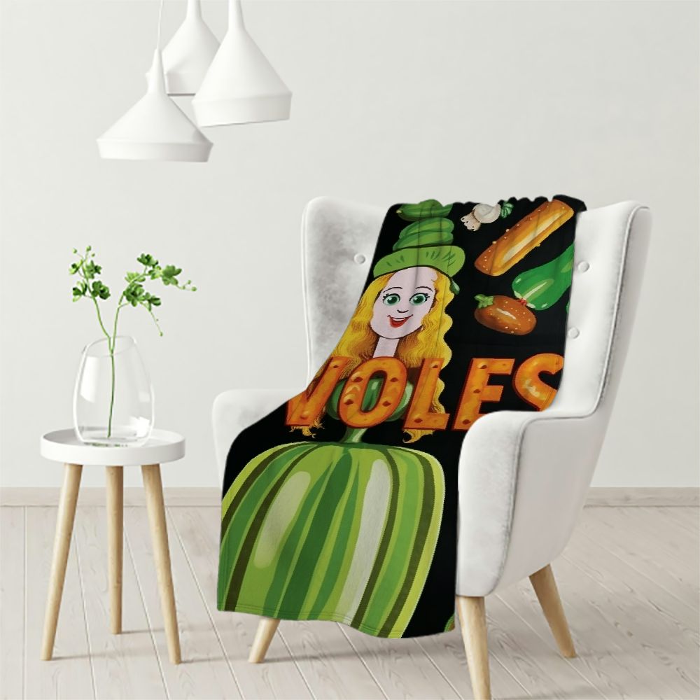 JEUXUS Pickle Blanket Just A Girl Who Loves Pickles Flannel Blanket ...