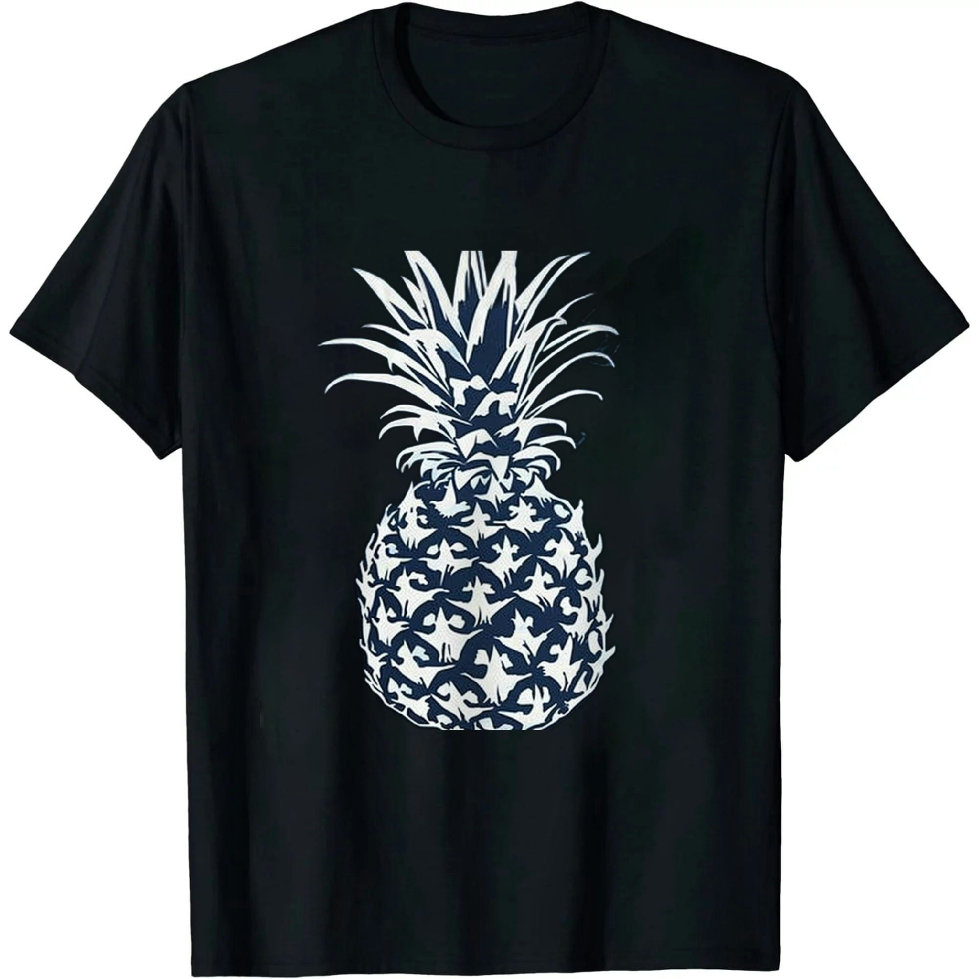 JEUXUS Pineapple Shirt for Women Funny Beach T Shirts Summer Hawaiian Graphic Short Sleeve ...