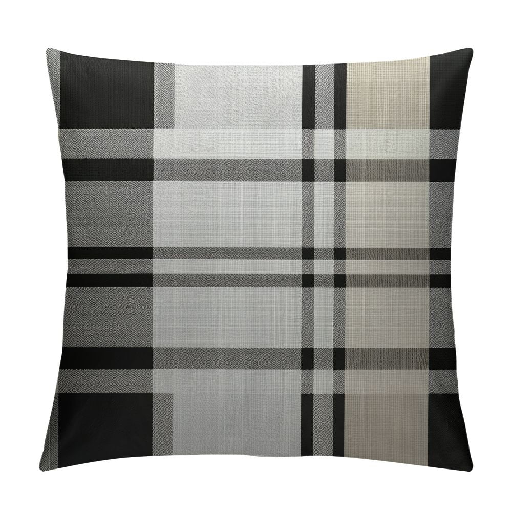 JEUXUS Plaid Check Farmhouse Pillow Cover,Traditional Checkered Gingham ...