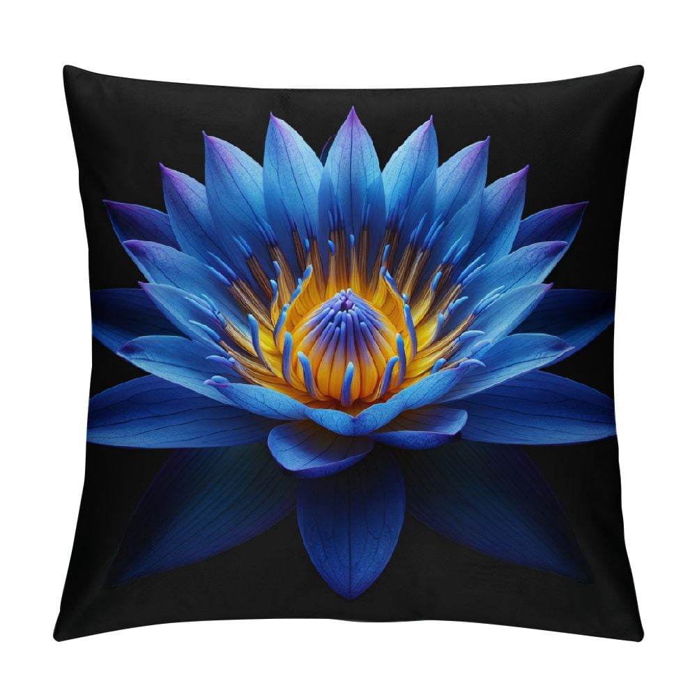 JEUXUS Purple Lotus Dragonflies Super Soft Cozy Warm Printed on Both ...