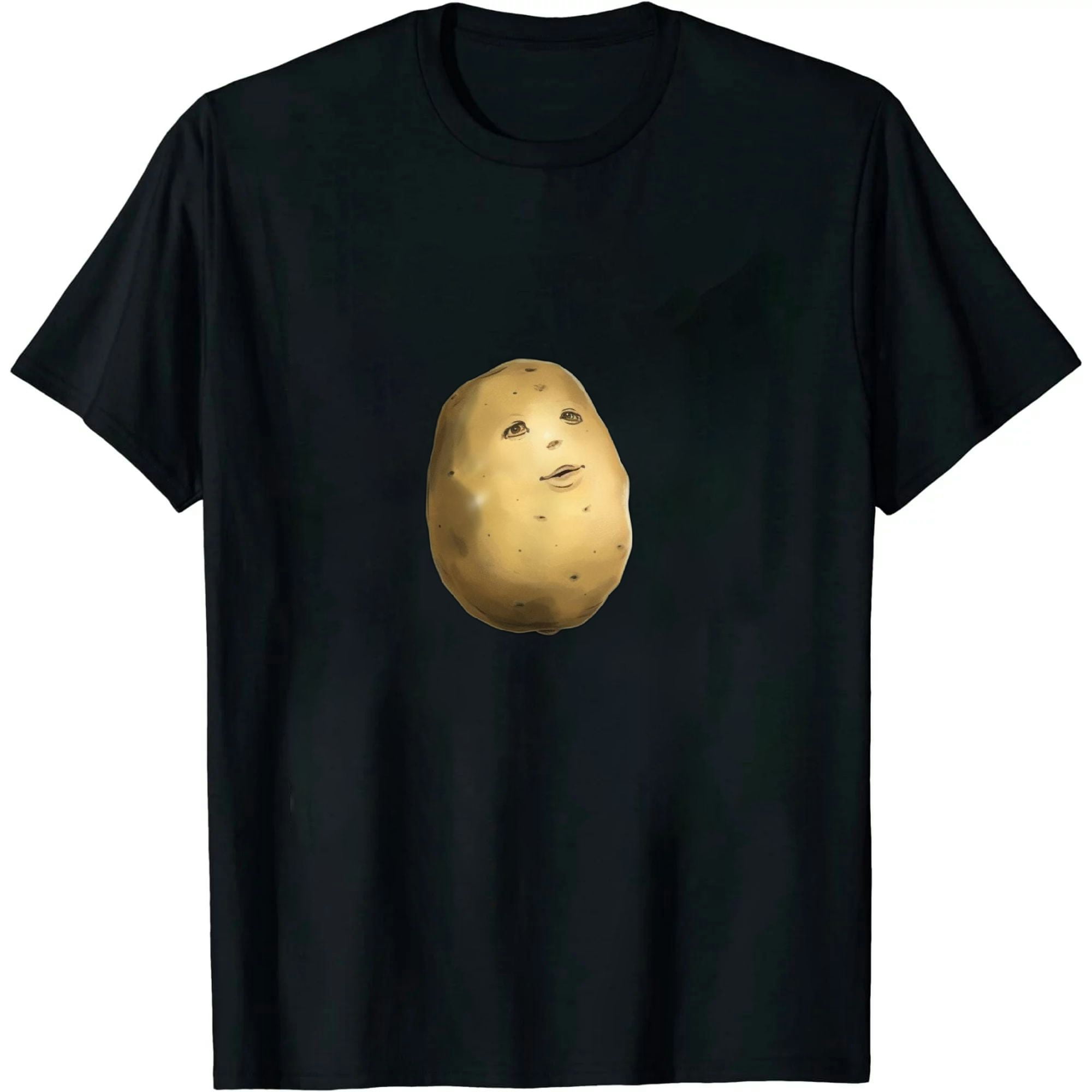 JEUXUS Real Potato Photo Funny Starchy Vegetable Side Dish T-Shirt ...
