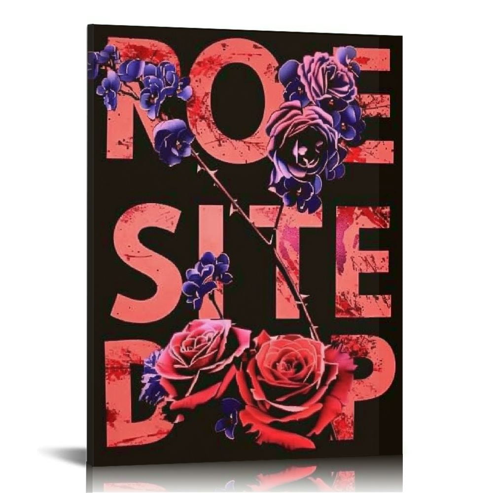 JEUXUS Roses Are Red Violets Are Canvas Poster Wall Art Decor Print ...