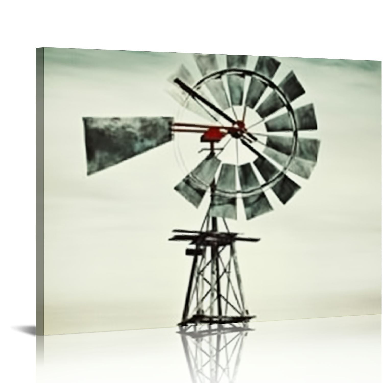 JEUXUS Rustic Teal Farm Picture Wall Decor Vintage Farmhouse Barn ...