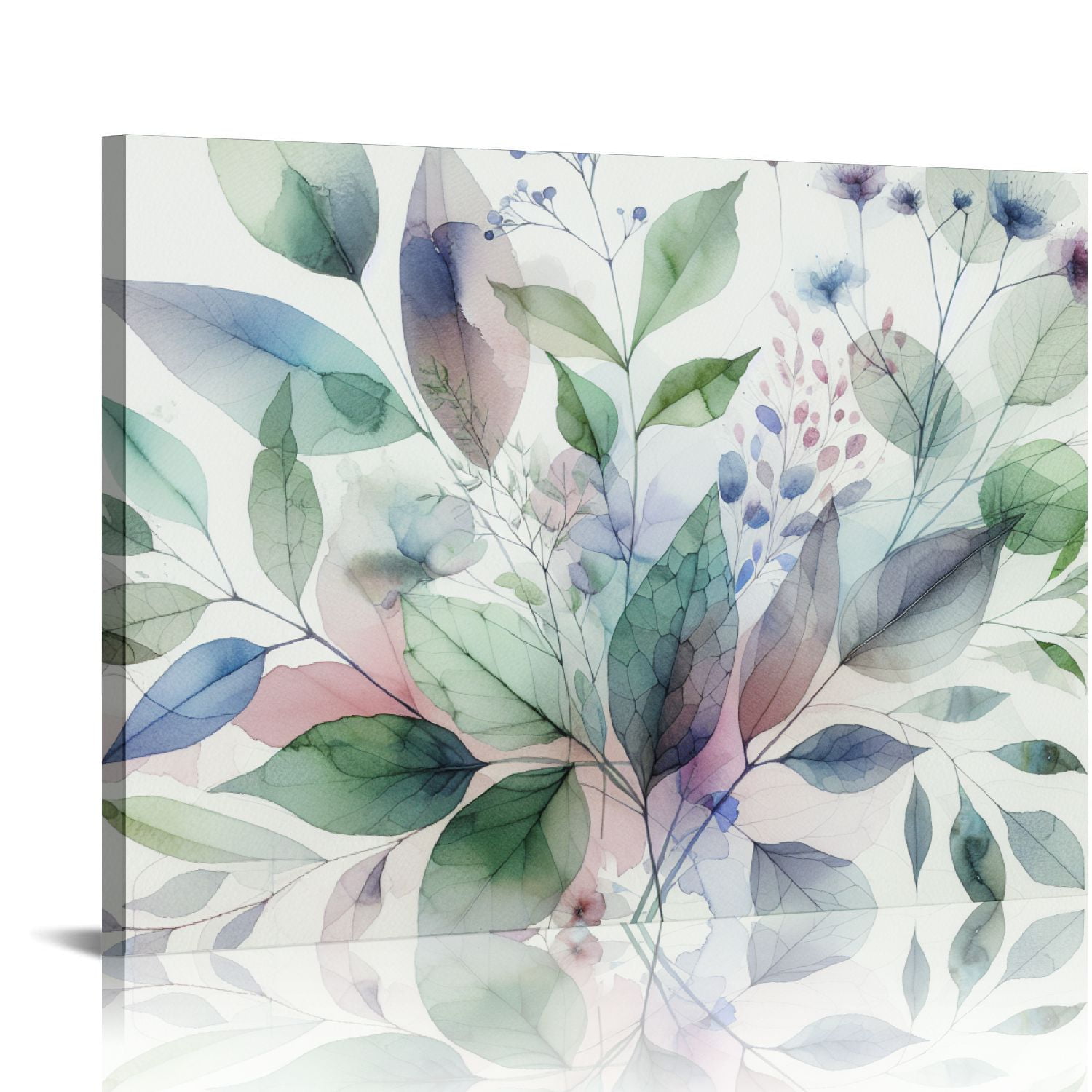 JEUXUS Sage Garden Plant Wall Art Watercolor Plant Canvas Painting ...