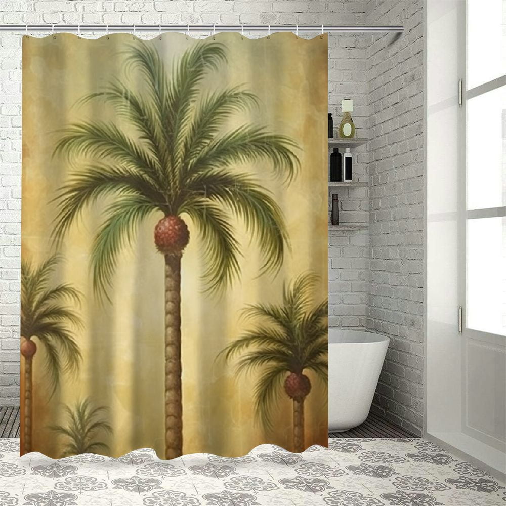 JEUXUS Sago Plml Shower Curtain for Bathroom - Multiple Sizes White ...