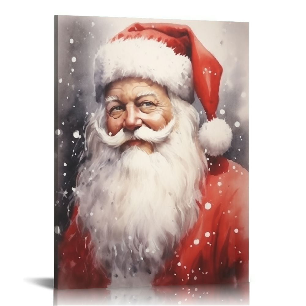 JEUXUS Santa Claus Abstract Oil Painting Poster Wall Art Paintings ...