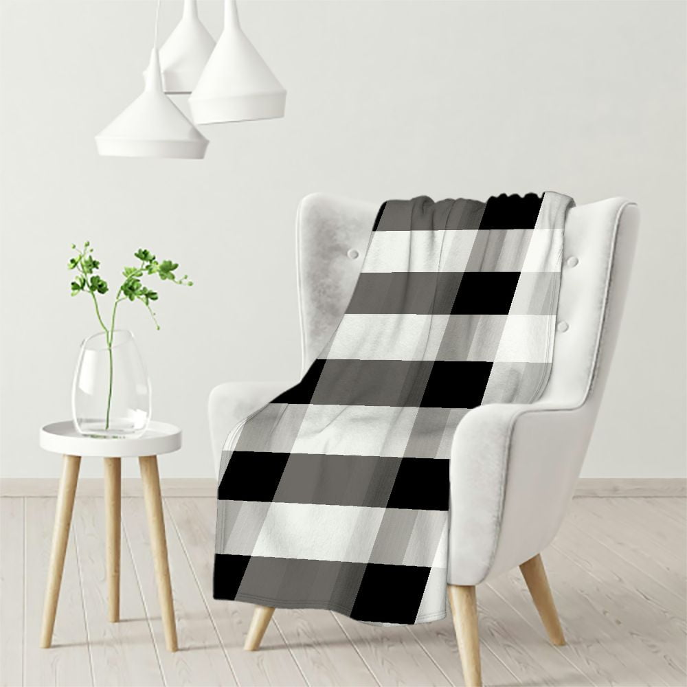 JEUXUS Sherpa Throw Blanket, Plaid Warm Cozy Soft Throw Blankets for ...